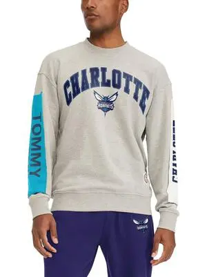 Tommy Hilfiger Charlotte Hornets James Patch Pullover Sweatshirt - Gray
