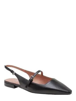Linea Paolo Celeste Slingback Flats - Black