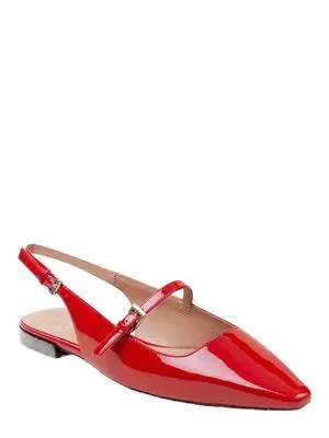 Linea Paolo Celeste Slingback Flats - Red