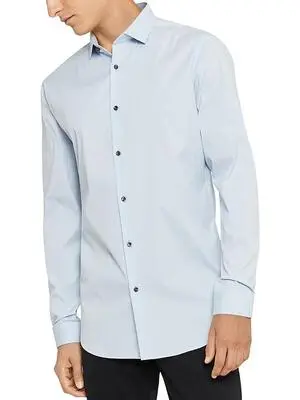 Theory Sylvain Button Down In Wealth - Olympic