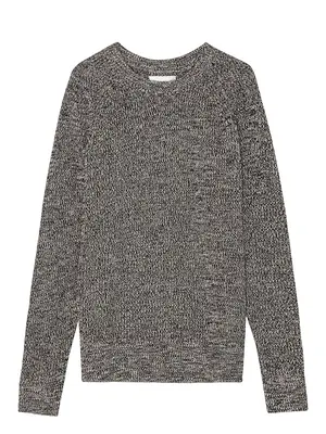 Nn07 Jacobo 6470 Cotton Regular Fit Crewneck Sweater Black Multi