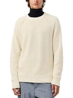 Nn07 Jacobo 6470 Cotton Regular Fit Crewneck Sweater - Ivory