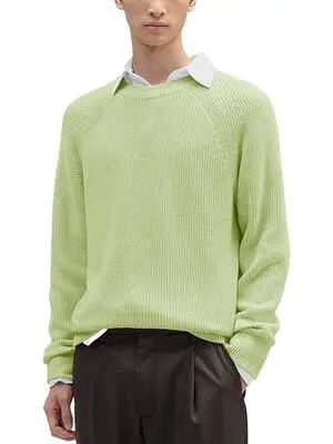 Nn07 Jacobo 6470 Cotton Regular Fit Crewneck Sweater - Spring Fern