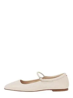 AeydĒ Uma Square Toe Mary Jane Flats - Creamy