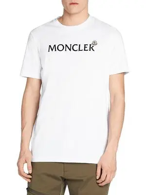Moncler Short Sleeve Logo Tee - White
