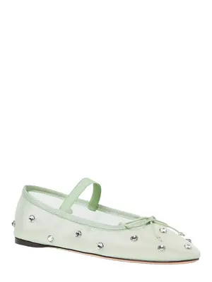 LOEFFLER RANDALL Loeffler Randall Leonie Embellished Ballet Flats Seafoam
