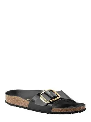 BIRKENSTOCK Madrid High Shine Big Buckle Sandals - High Shine Black