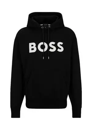 BOSS Sullivan Cotton Logo Hoodie Black