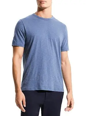 Theory Essential Tee In Cosmos Slub Cotton - Bering