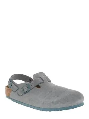 BIRKENSTOCK Tokio Slingback Clogs - Light Gray