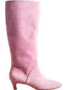 SILENT D Erena Kitten-Heel Boots Pink