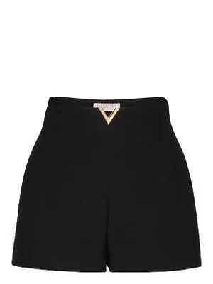 Valentino Garavani Crepe Couture Shorts - Black