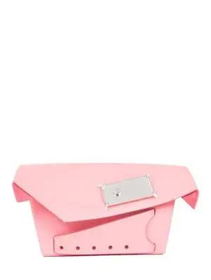 MAISON MARGIELA Snatched Leather Clutch - Pink