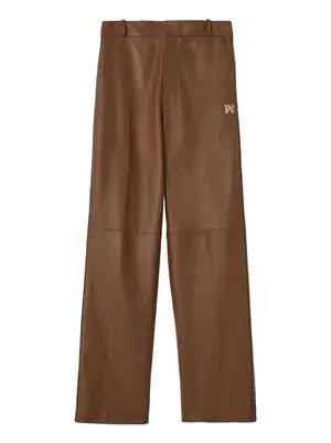 PALM ANGELS PA Monogram Leather Track Pants
