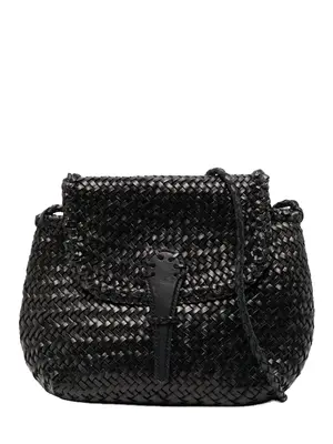 Dragon Diffusion Mini City Woven Crossbody Bag - Black