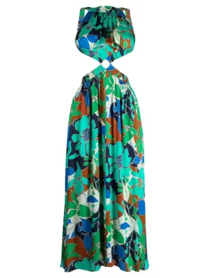 CULT GAIA Cult Gaia Theia Floral-Print Midi Dress