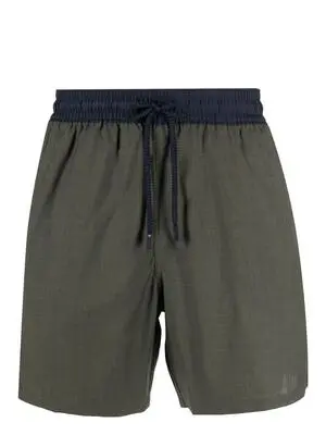 Vilebrequin Contrast-waistband Drawstring Swim Shorts - Green