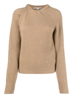 Stella McCartney Knot-detail Knitted Jumper - Brown
