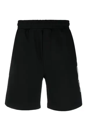 HELMUT LANG Helmut Lang Logo-Print Cotton Track Shorts