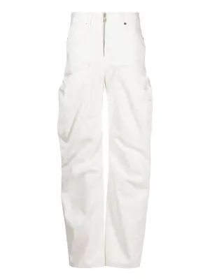 ALMAZ Hybrid Deconstructed Straight-leg Jeans - White
