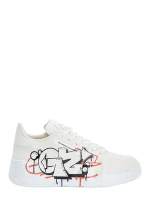 GIUSEPPE ZANOTTI Talon Graphic-print Sneakers - White