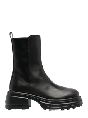 TOD'S Gomma 84k Leather Boots - Black