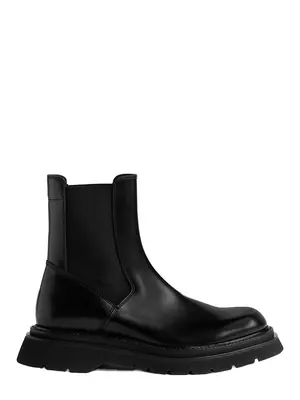 Dsquared2 Patent Leather Chelsea Boots - Black