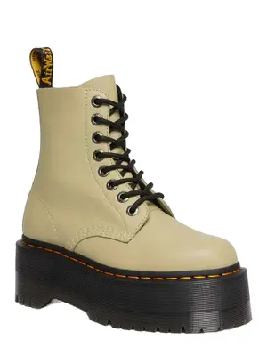 Dr. Martens Dr. Martens 1460 Max Leather Platform Boots Green