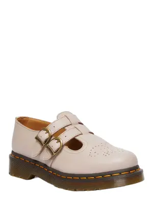 Dr. Martens Dr. Martens 8065 Virginia Leather Mary Jane Shoes Cream