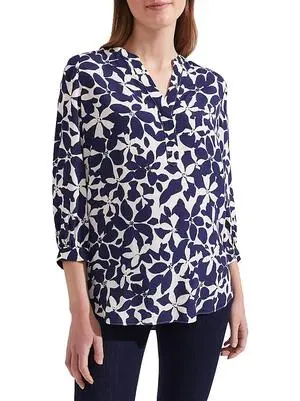 HOBBS LONDON Essie Blouse - Rich Navy Blue