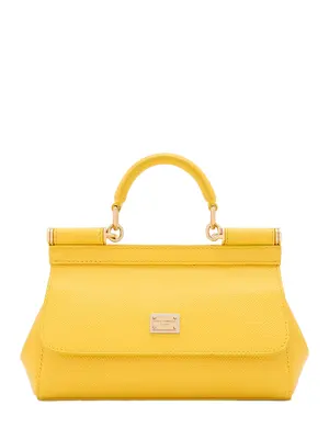 Dolce & Gabbana Mini Sicily Handbag - Yellow