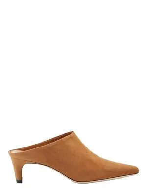 Staud STAUD Wally Suede Mules Tan