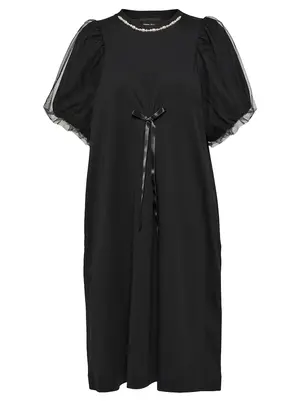 Simone Rocha Embellished Midi Dress - Black