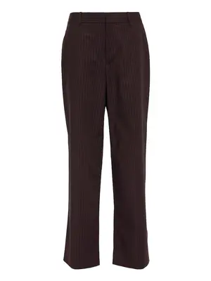 Sir The Label Guillaume Pinstripe Trousers - Brown
