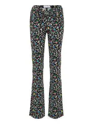 Rabanne Printed High-rise Crêpe Pants - Multicoloured