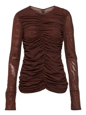 SIR. SIR Jacques Gathered Mesh Top