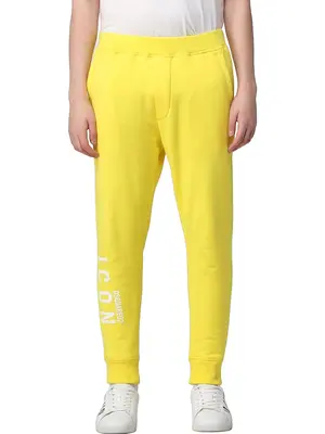 Dsquared2 Dsquared2 Stretch Cotton Jogger Pants Yellow