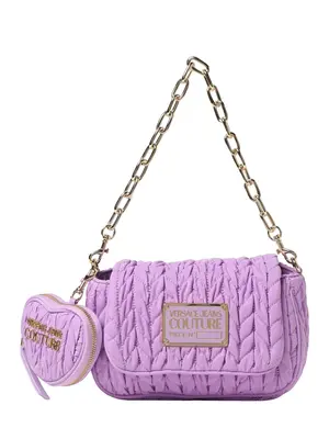 Versace Quilted Shoulder Bag - Violet