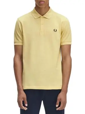 Fred Perry Polo Shirt Men Straw Yellow