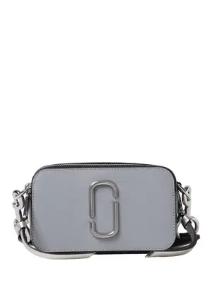 Marc Jacobs Marc Jacobs The Snapshot Bag In Saffiano Leather Grey