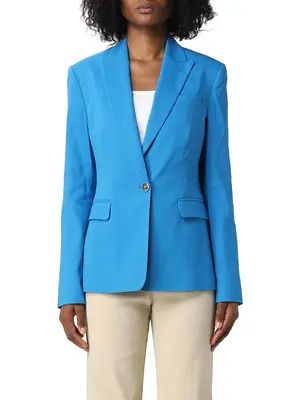 Pinko Single-Breasted Jacket Blue