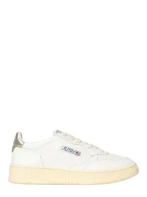 AUTRY Autry Medalist Leather Sneakers Gold