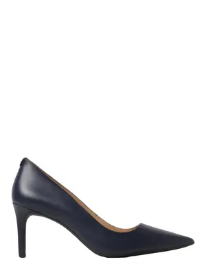 Michael Kors Alina Leather Pumps Navy