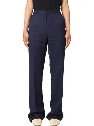 JIL SANDER Tailored Wide Leg Trousers - Blue