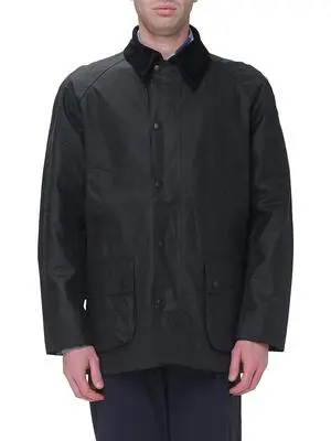 Barbour Waxed Cotton Jacket With Classic Collar - Blue