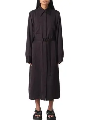 JIL SANDER Midi Shirt Dress - Brown