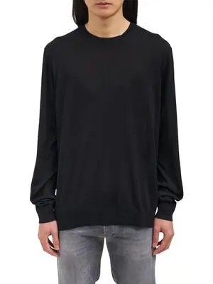 PAOLO PECORA Crew Neck Sweater - Black
