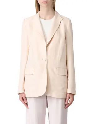 TWINSET Twinset Linen Blend Blazer Pink