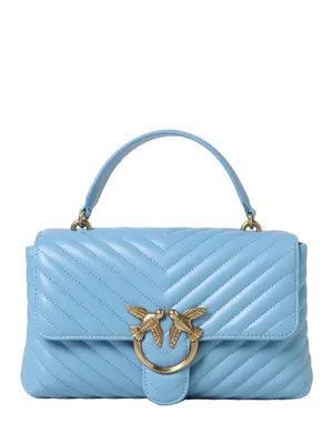 Pinko Pinko Quilted Handbag Gnawed Blue