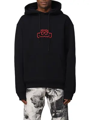 MSGM Cotton Sweatshirt - Black